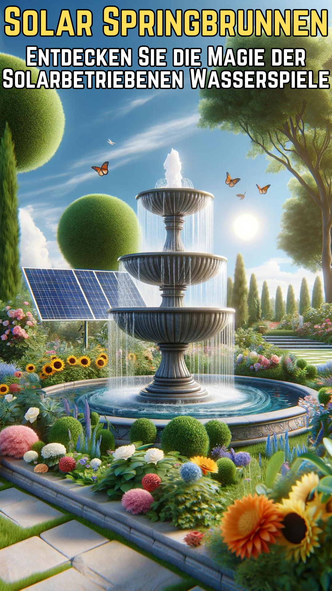 Solar Springbrunnen: Entdecken Sie die Magie der Solarbetriebenen ...