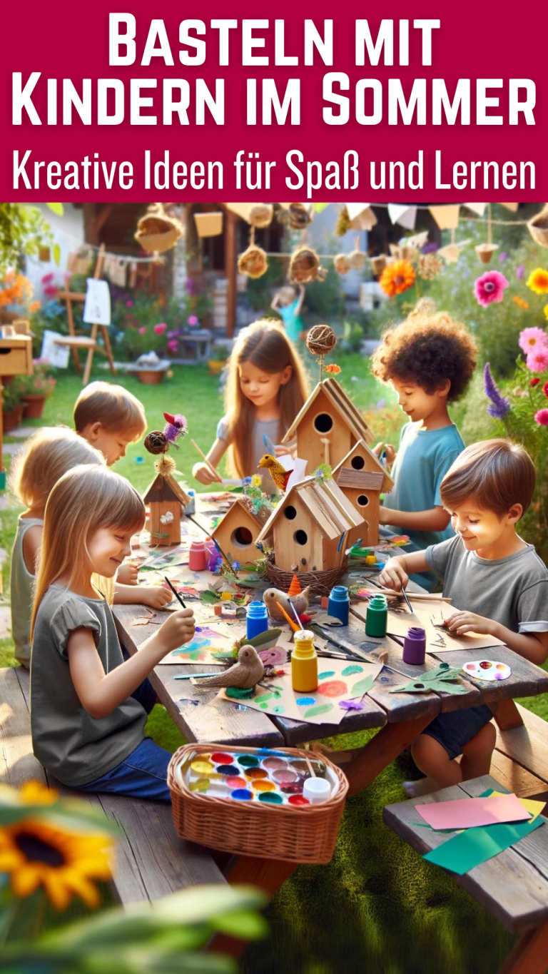 Basteln mit Kindern im Sommer – Kreative Ideen für Spaß und Lernen | Garten Ideen
