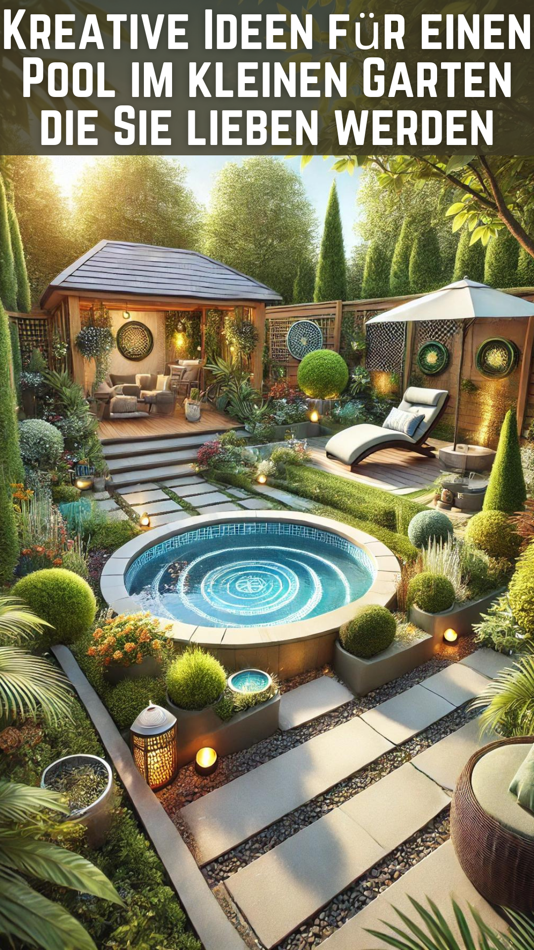 Kreative Ideen für einen Pool im kleinen Garten die Sie lieben werden ...