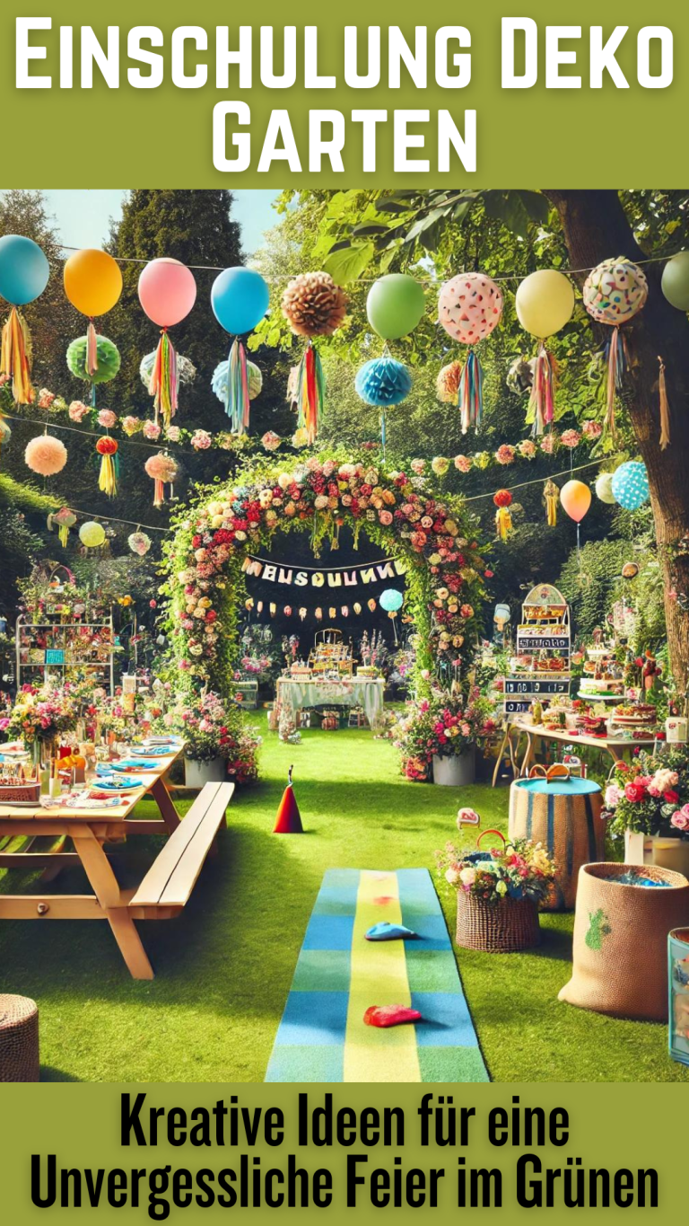 Einschulung Deko Garten: Kreative Ideen für eine Unvergessliche Feier im Grünen | Garten Ideen