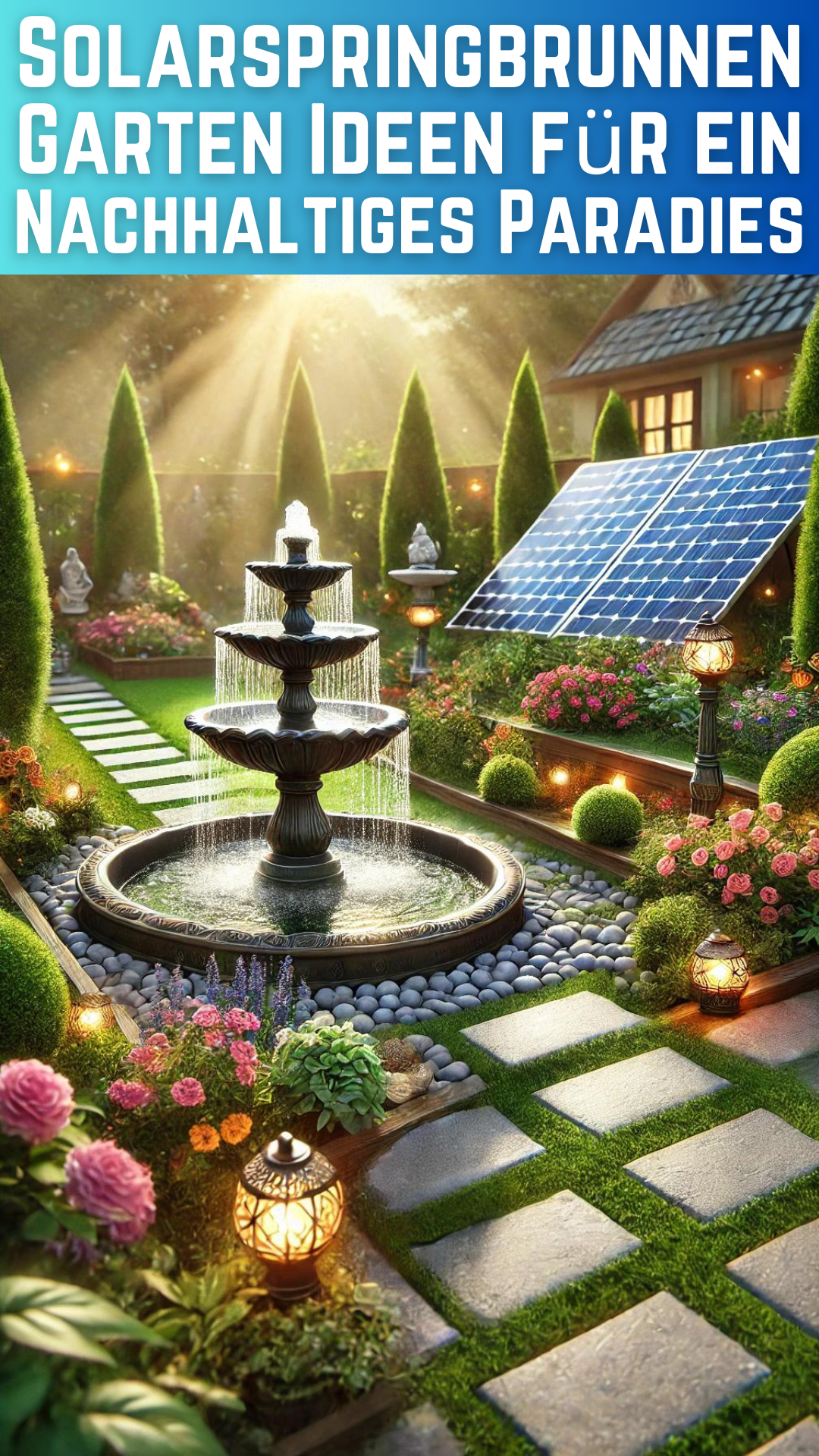 Solarspringbrunnen Garten Ideen für ein Nachhaltiges Paradies | Garten ...