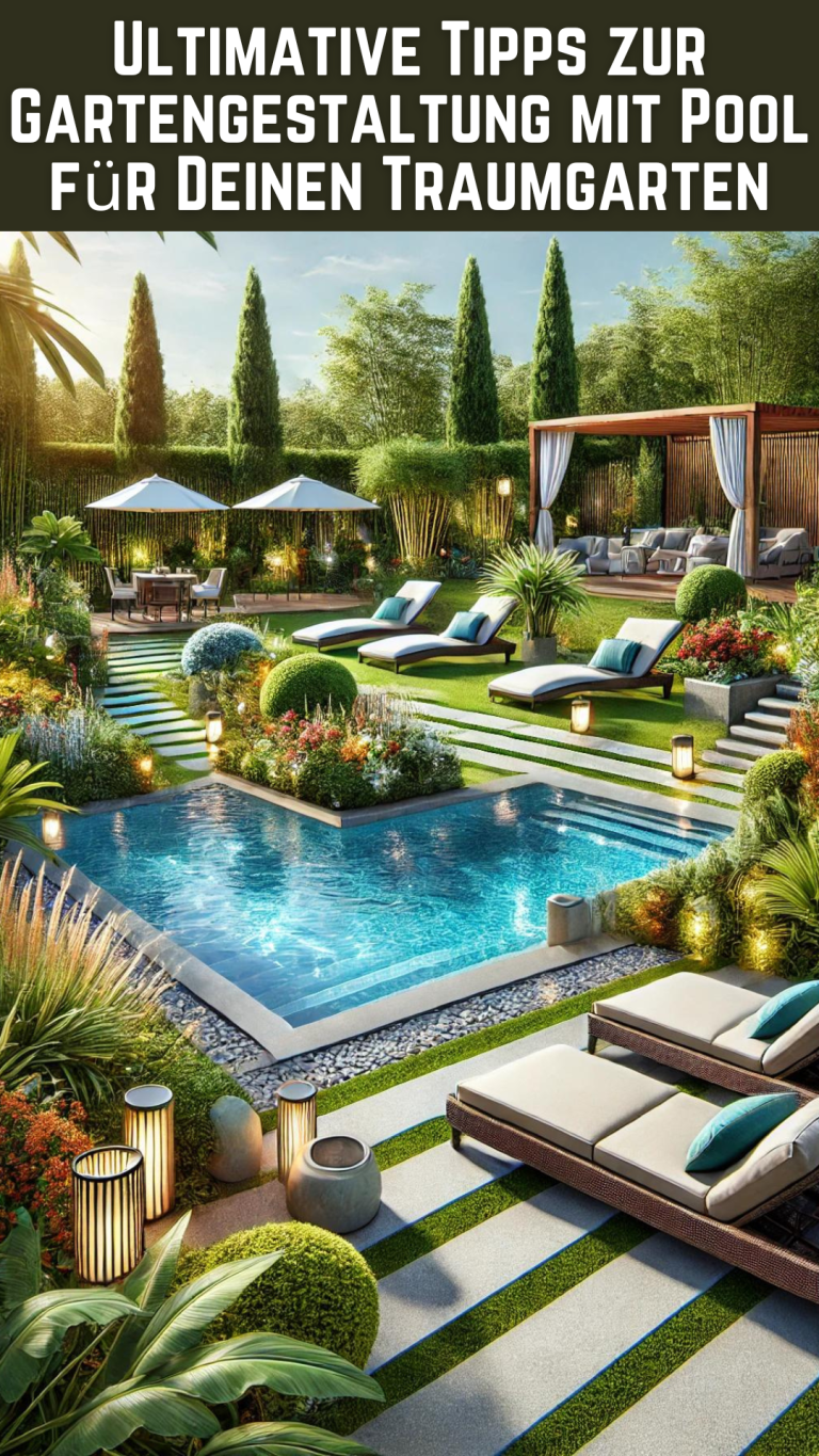 Ultimative Tipps zur Gartengestaltung mit Pool für Deinen Traumgarten ...