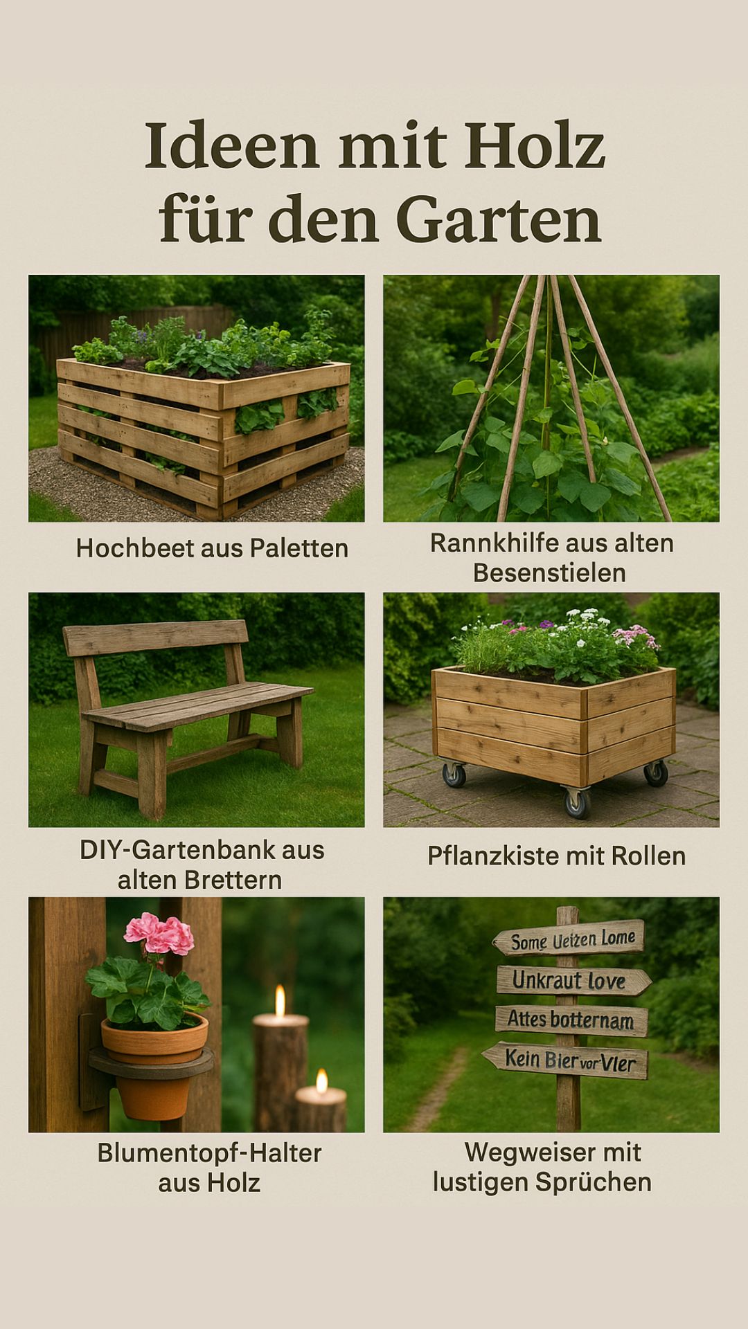Holzdekor Fur Garten