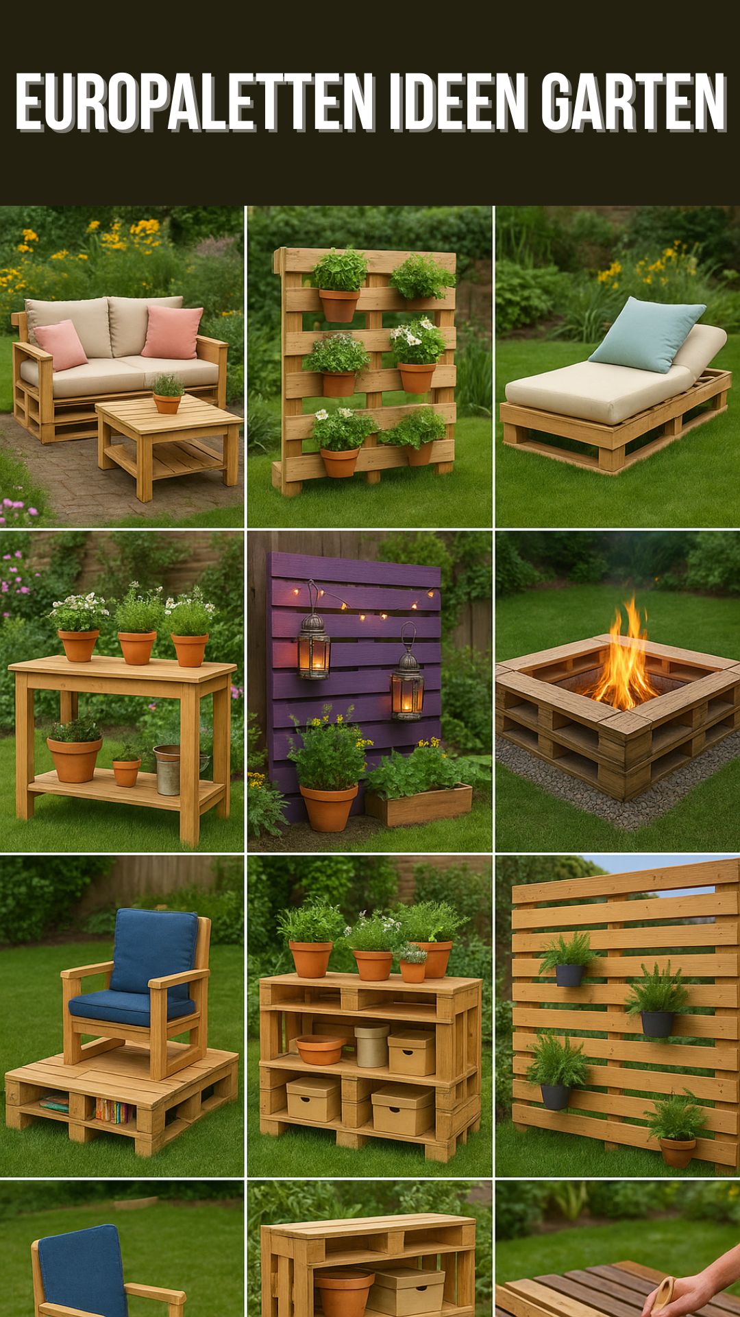 Geniale Europaletten Ideen Garten die du sofort ausprobieren willst ...