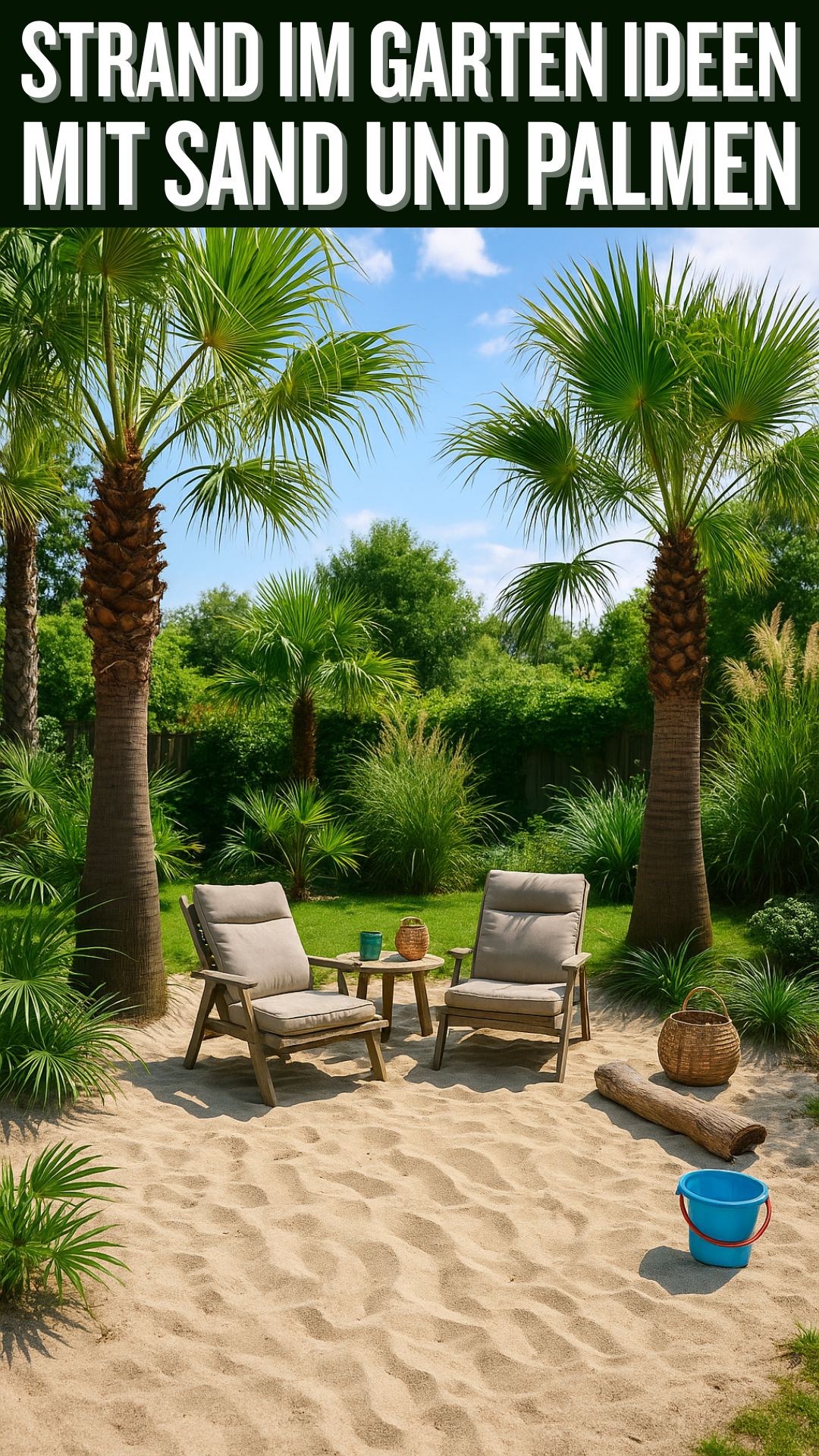 So holst du dir Urlaubsfeeling nach Hause mit Strand im Garten Ideen ...