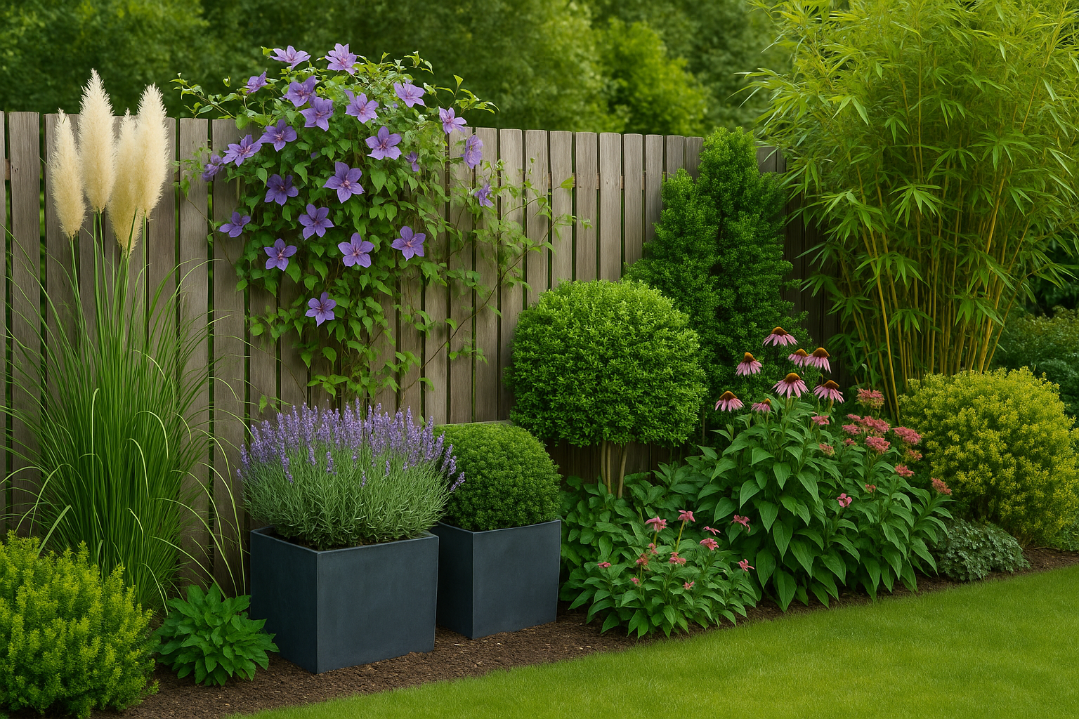 Zaunideen Garten mit Pflanzen – So wird dein Garten zum grünen ...